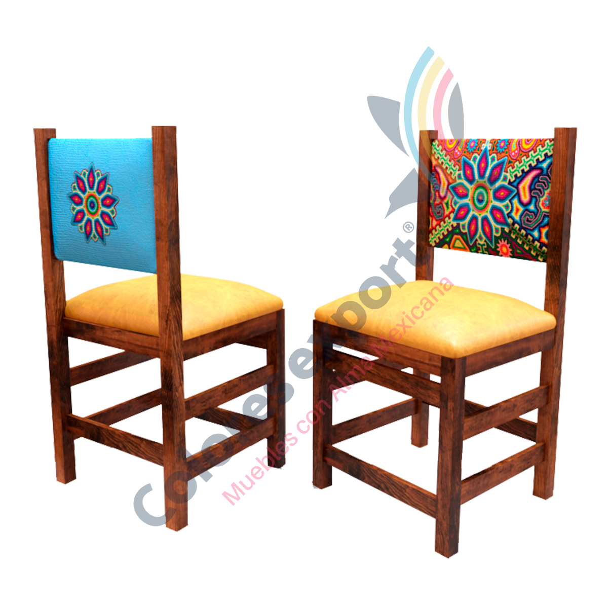 SILLA REAL HUICHOL – Coloresexport